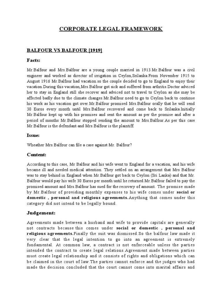 Corporate Legal Framework Pdf Private Law Common Law