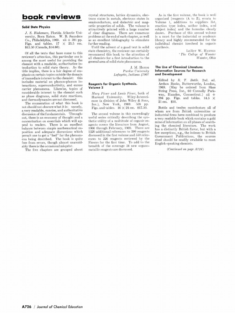 Solid State Physics Blakemore J S | PDF | Chemistry | Physical Sciences