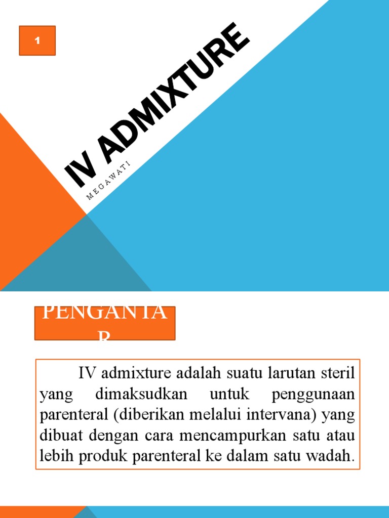 9-10. Iv Admixture | PDF