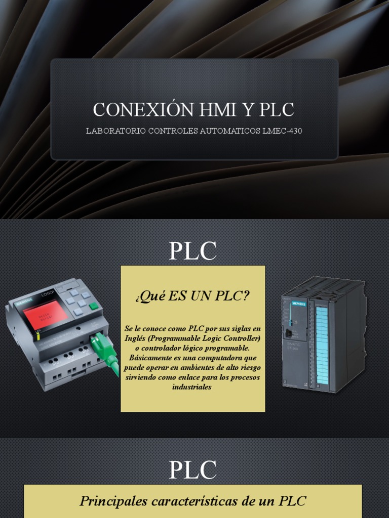 Conexión Hmi y PLC | PDF | Controlador lógico programable | Interfaces ...