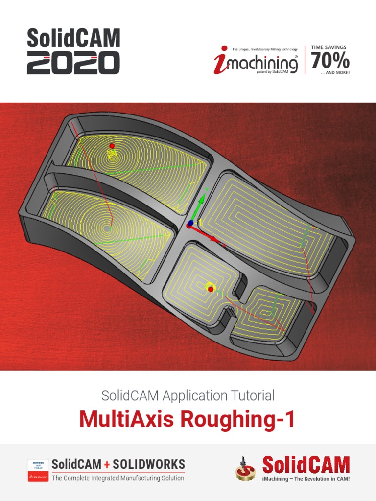 SolidCAM Multiaxis Roughing Guide | PDF | Machining | Computing
