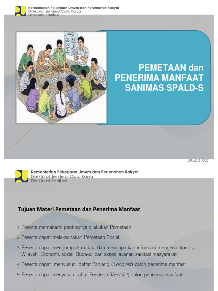 Pemetaan Sosial untuk Sanimas SPALD-S | PDF