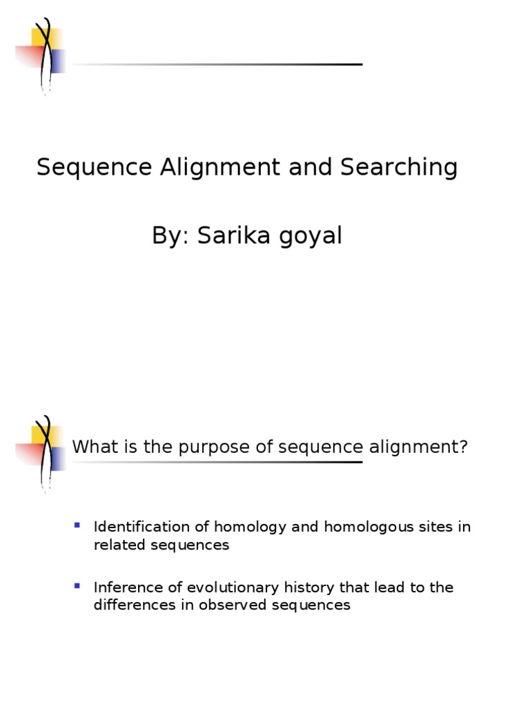 Sequence Alignment And Searching Pdf Sequence Alignment Blast