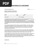 Cma-Cgm Container Guarantee Format | PDF | Private Law | Government ...