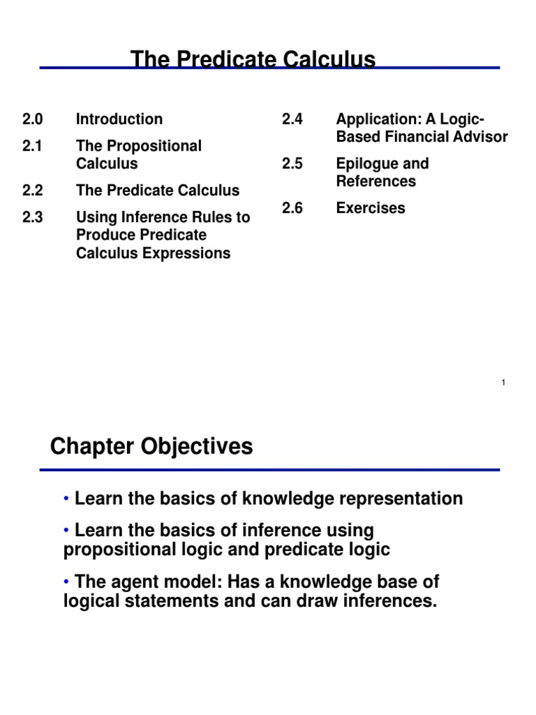 Predicate Calculus AI | Download Free PDF | Interpretation (Logic ...