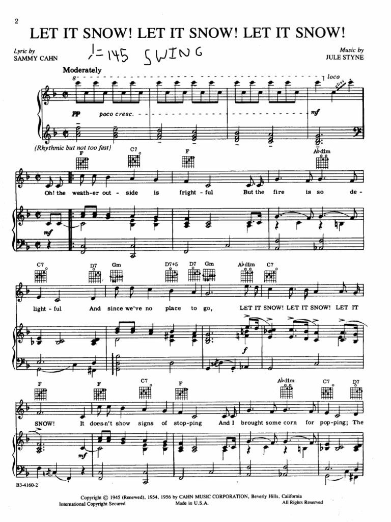 Let It Snow (Sinatra) | PDF