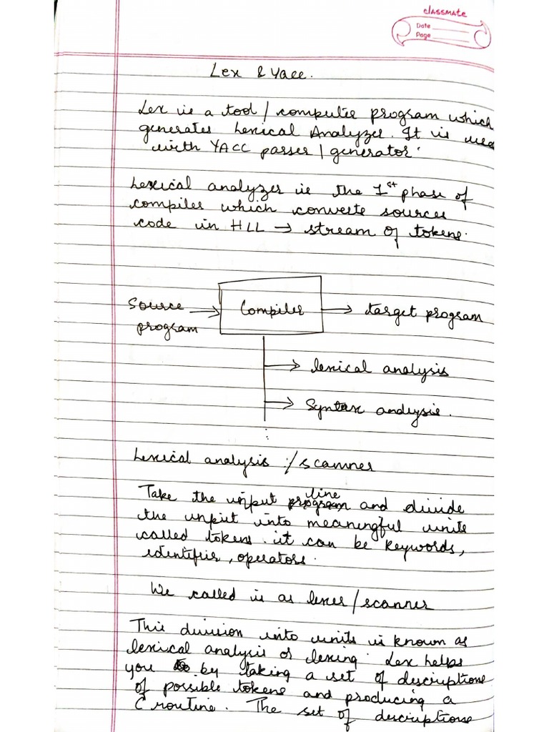 Module 4 Lex and Yacc | PDF