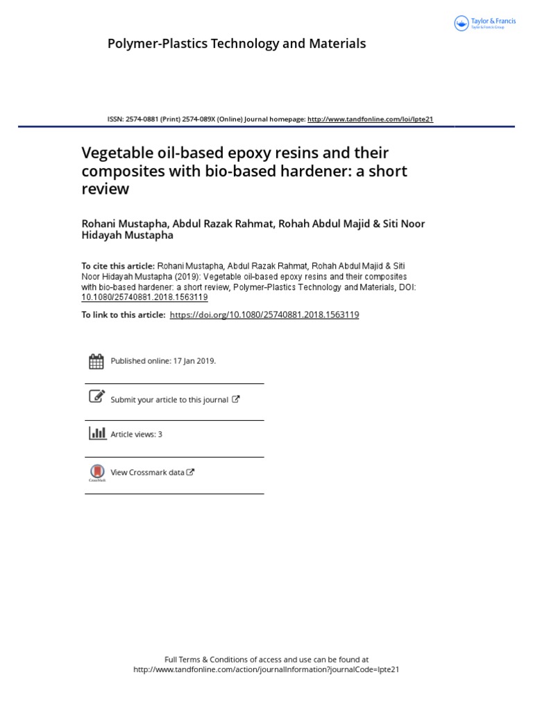 Vegetable Oil-Based Epoxy Resins and Their Composites With Bio-Based ...