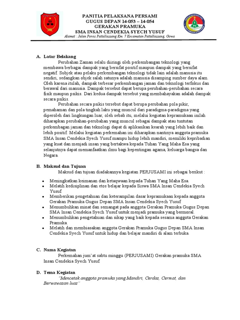 Proposal Persami | PDF