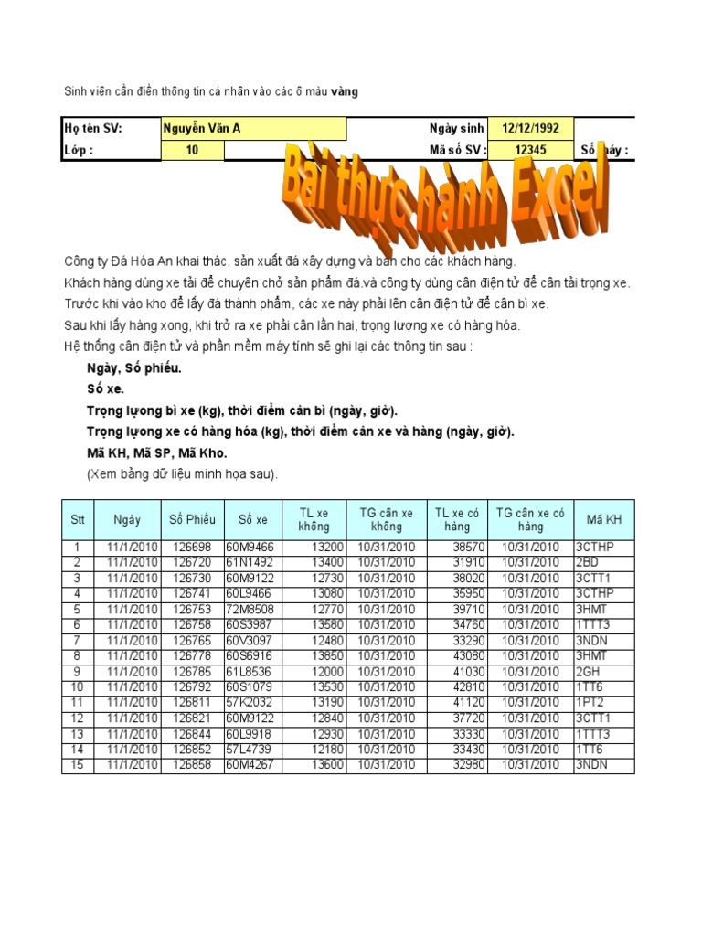 BT Excel XN Da | PDF