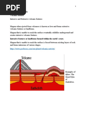 Intrusive Volcanic Activity