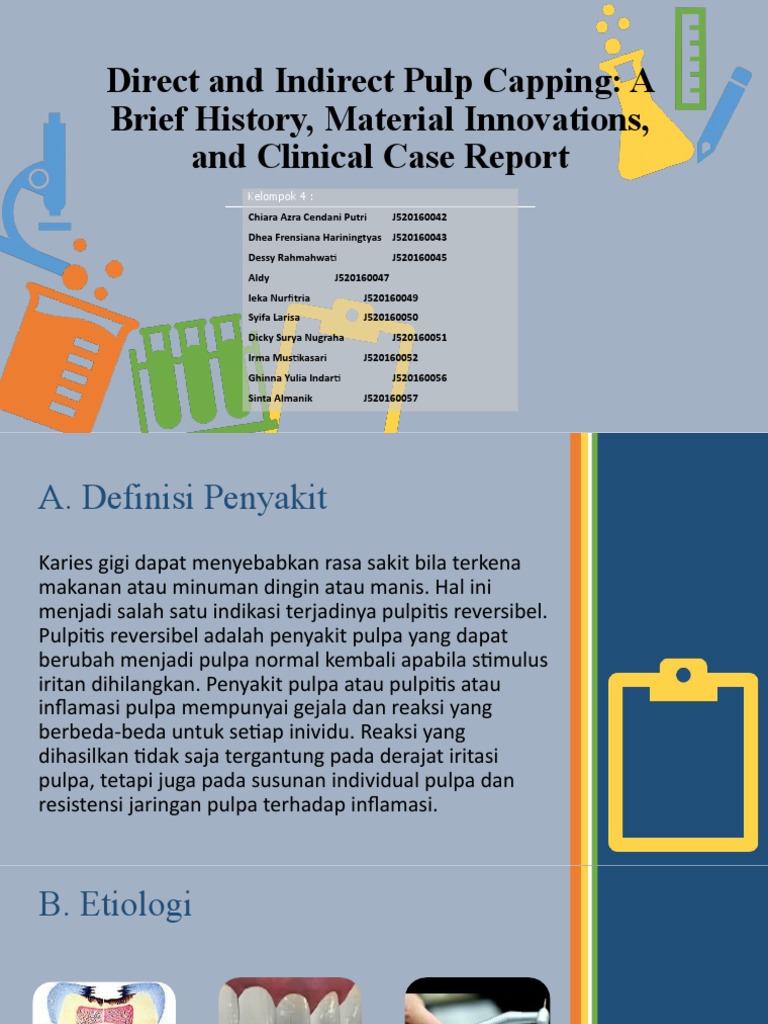 Direct and Indirect Pulp Capping | PDF | Sains & Matematika