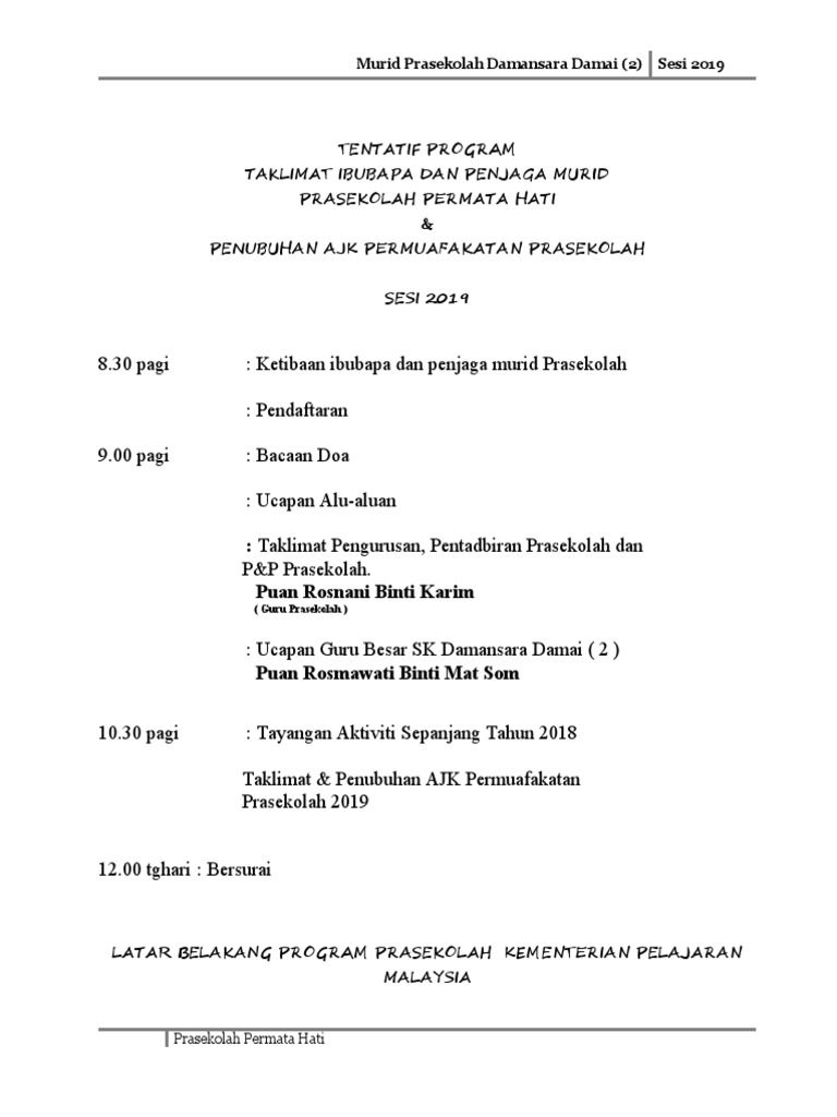 Buku Taklimat Ibubapa & Penjaga - 1 | PDF | Kesehatan Holistik