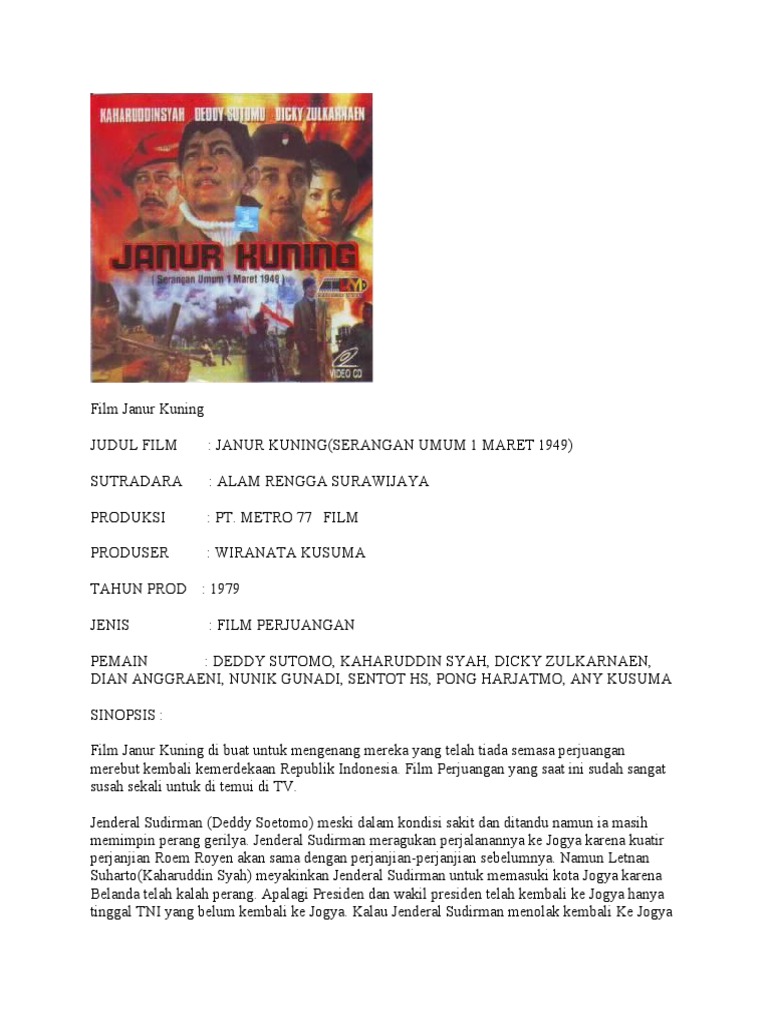 Film Janur Kuning: Perjuangan RI 1949 | PDF | Sejarah