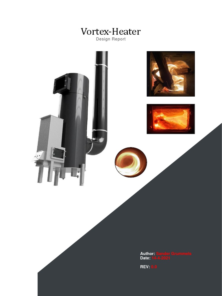 Vortex Heater Design Report | PDF | Stove | Mechanical Engineering