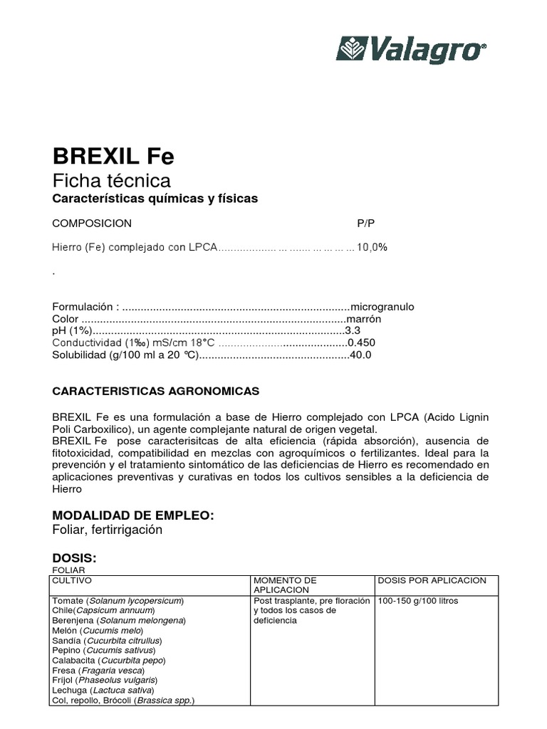 FT Brexil Mix Valagro | PDF | Fruta | Botánica