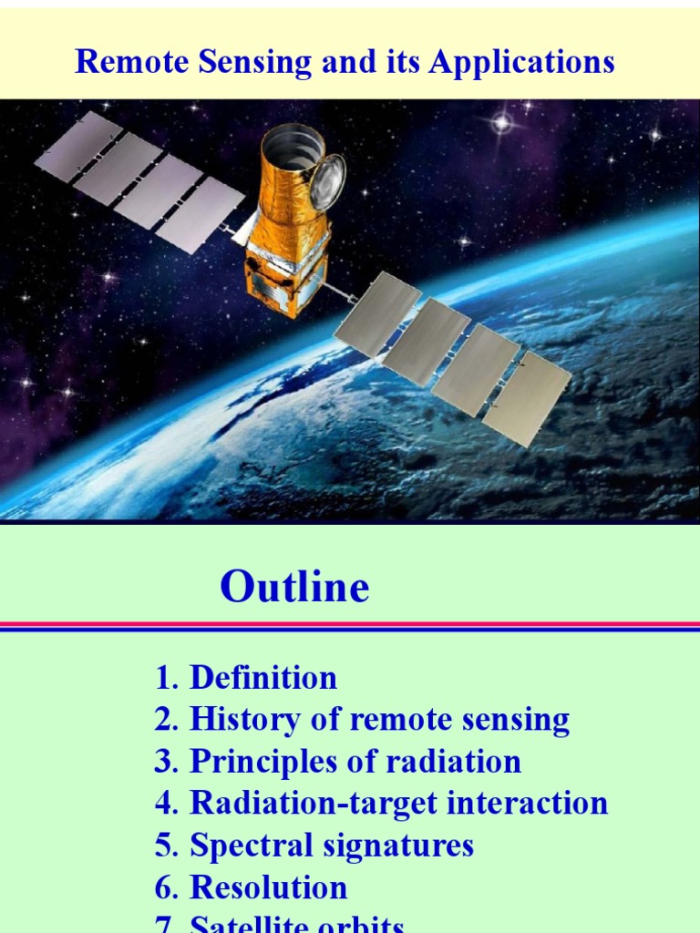 3 Rs Remote Sensing Lecture Pdf Electromagnetic Radiation Remote Sensing