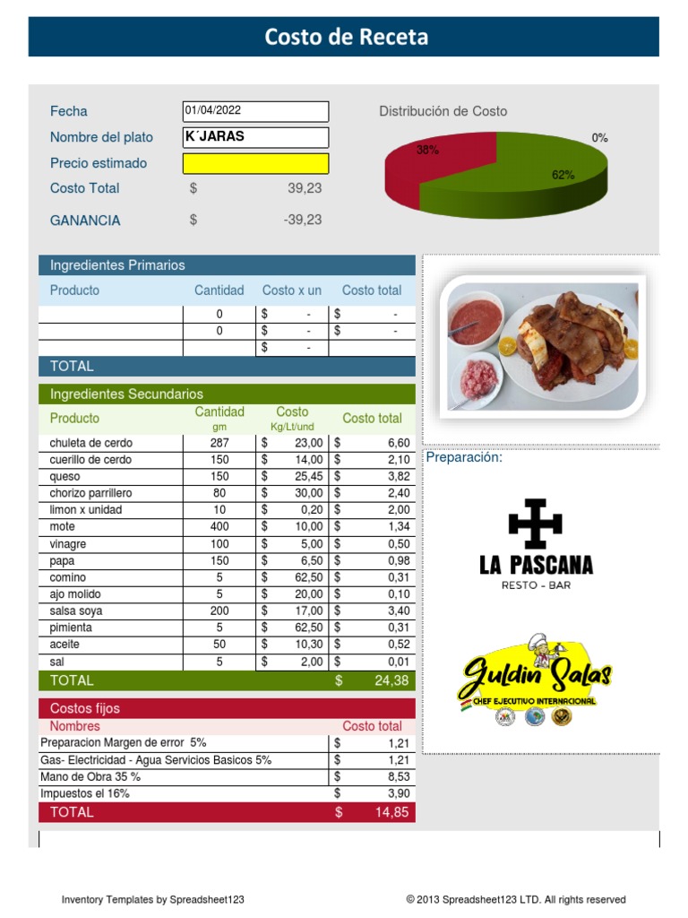 KJARAS | PDF | Alimentos | Ingredientes de comida