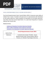 SRS-2 School Age Assessment Form | PDF | Psychological Concepts ...