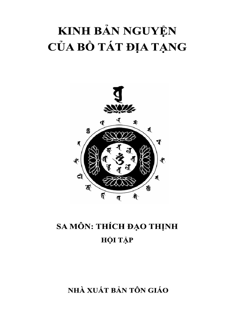 Kinh Dia Tang Bo Tat Bon Nguyen Part01 | PDF