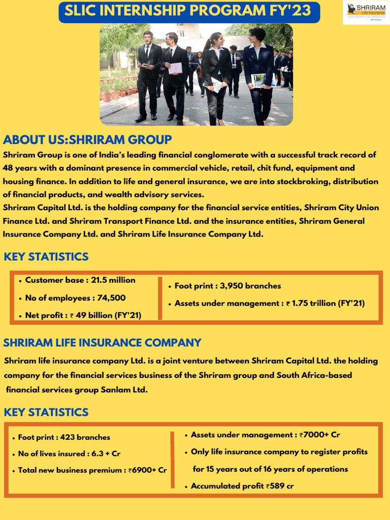 SLIC Internship Program-FY 23 | PDF | Insurance | Internship