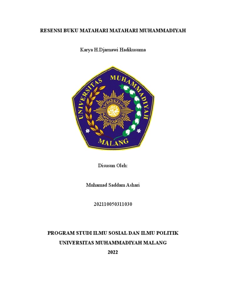 Resensi Buku Tentang Matahari Matahari Muhammadiyah | PDF Resensi Buku Tentang Matahari Matahari Muhammadiyah | PDF