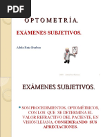 Pruebas Subjetivas | PDF | Optometría | Óptica