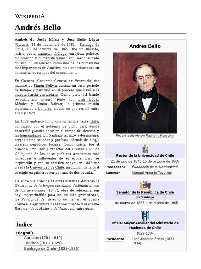 Andrés Bello | PDF