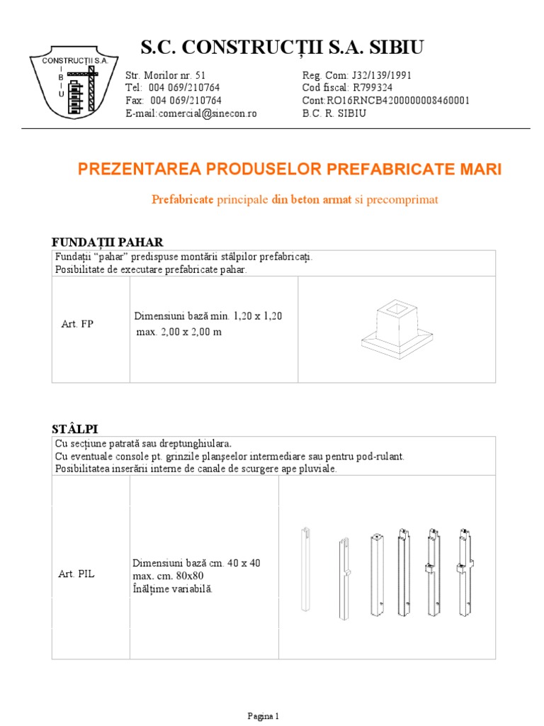 Catalog Prefabricate | PDF