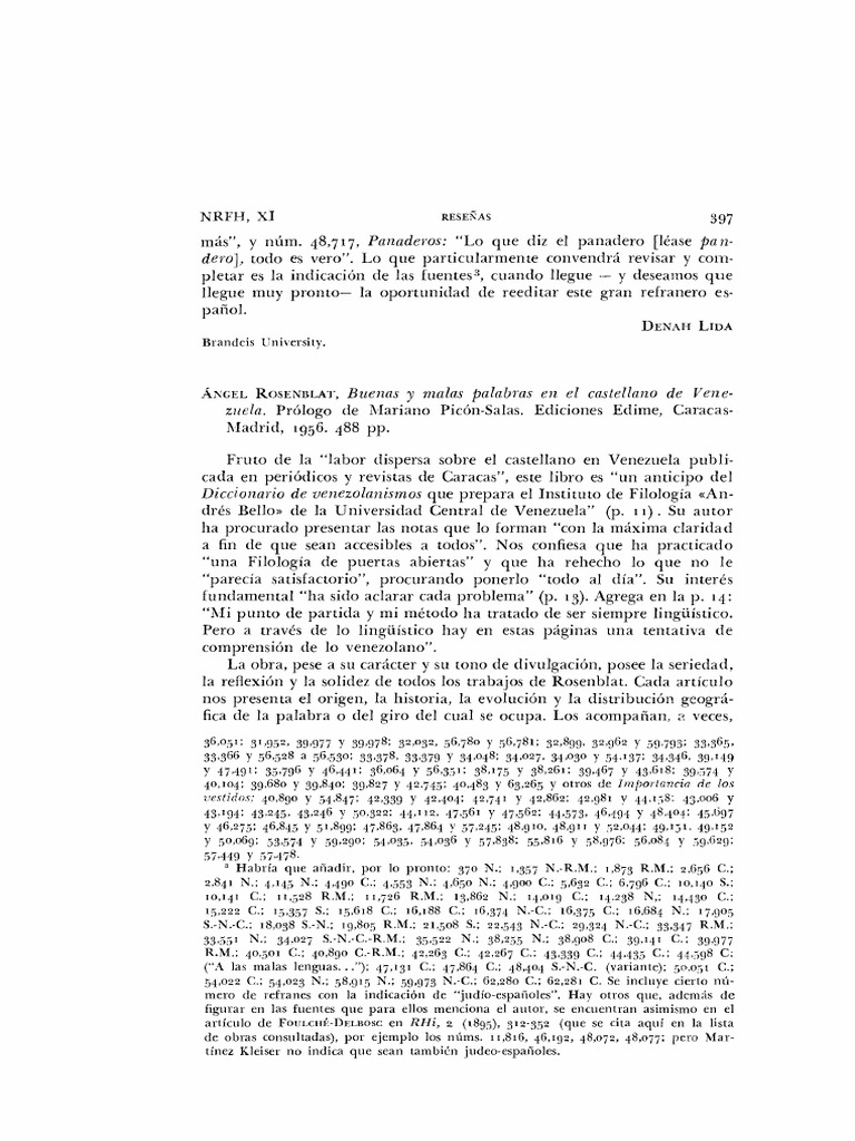 Angel Rosenblat Buenas y Malas Palabras en El Cast | PDF | Estudios de ...