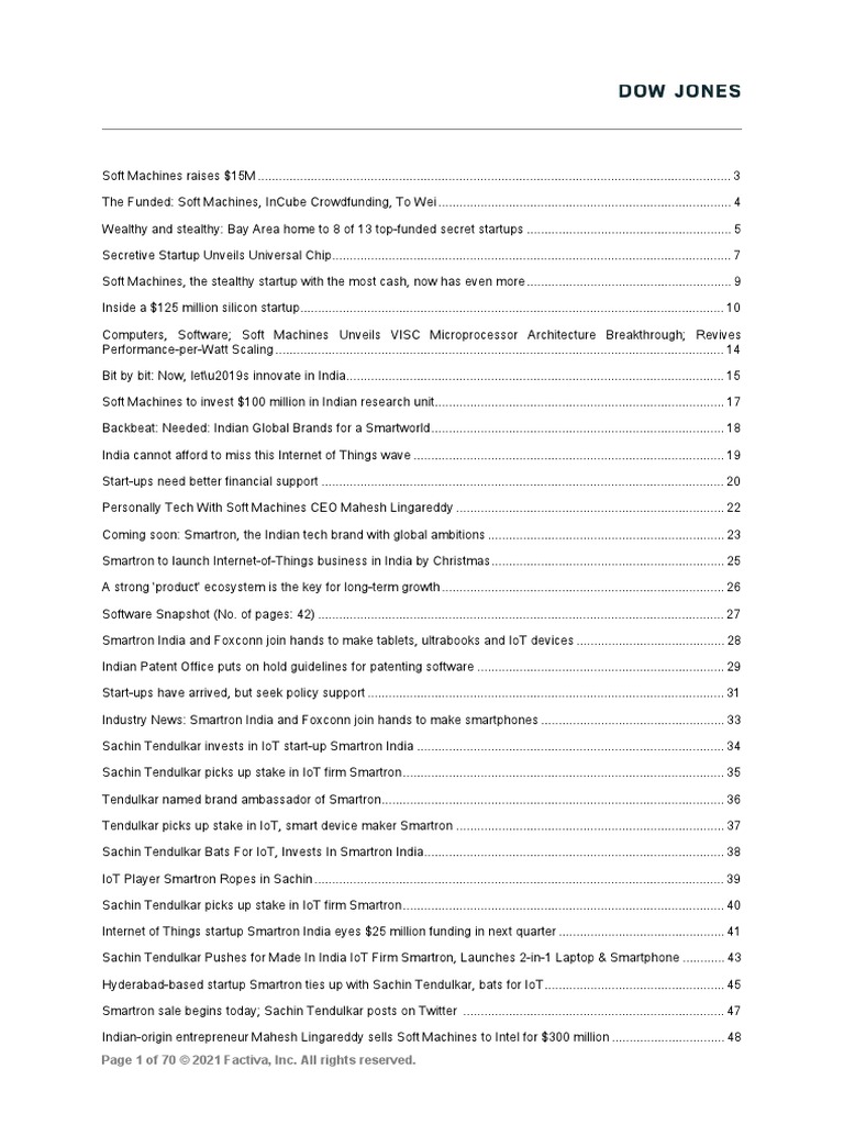 Soft Machines - Factiva | PDF | Multi Core Processor | Microprocessor