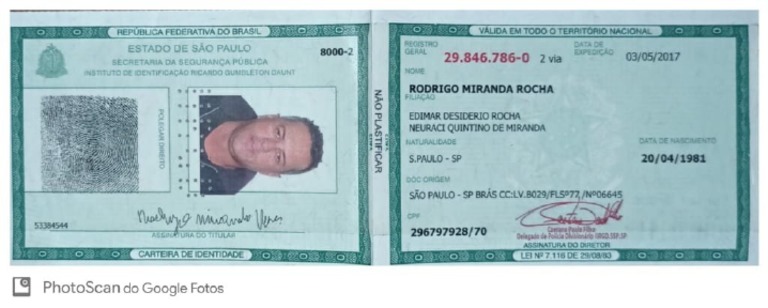 RG Frente e Verso | PDF