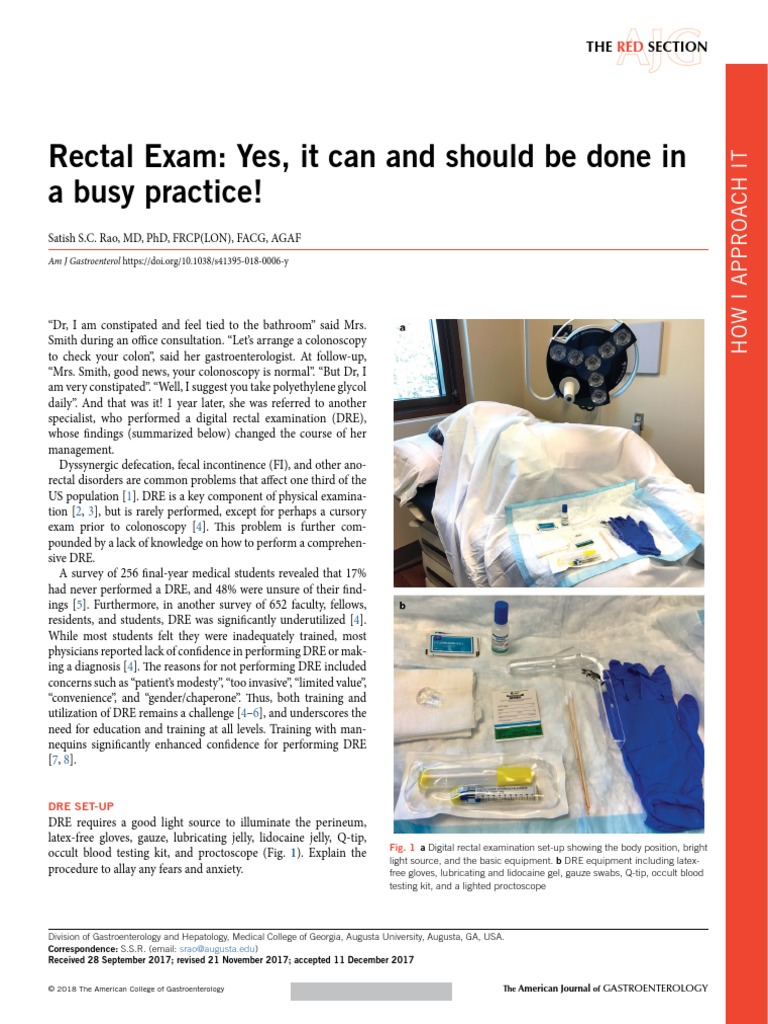 rao rectal exam | PDF | Rectum | Medicine