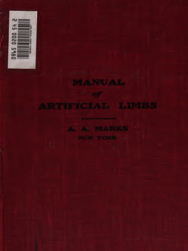 Manual of Artificial Limbs | PDF