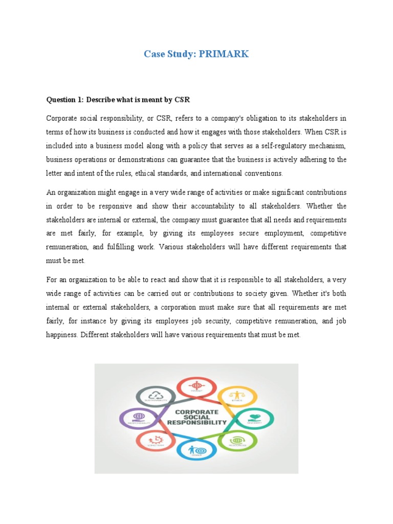 Primark Case Study | PDF | Corporate Social Responsibility ...