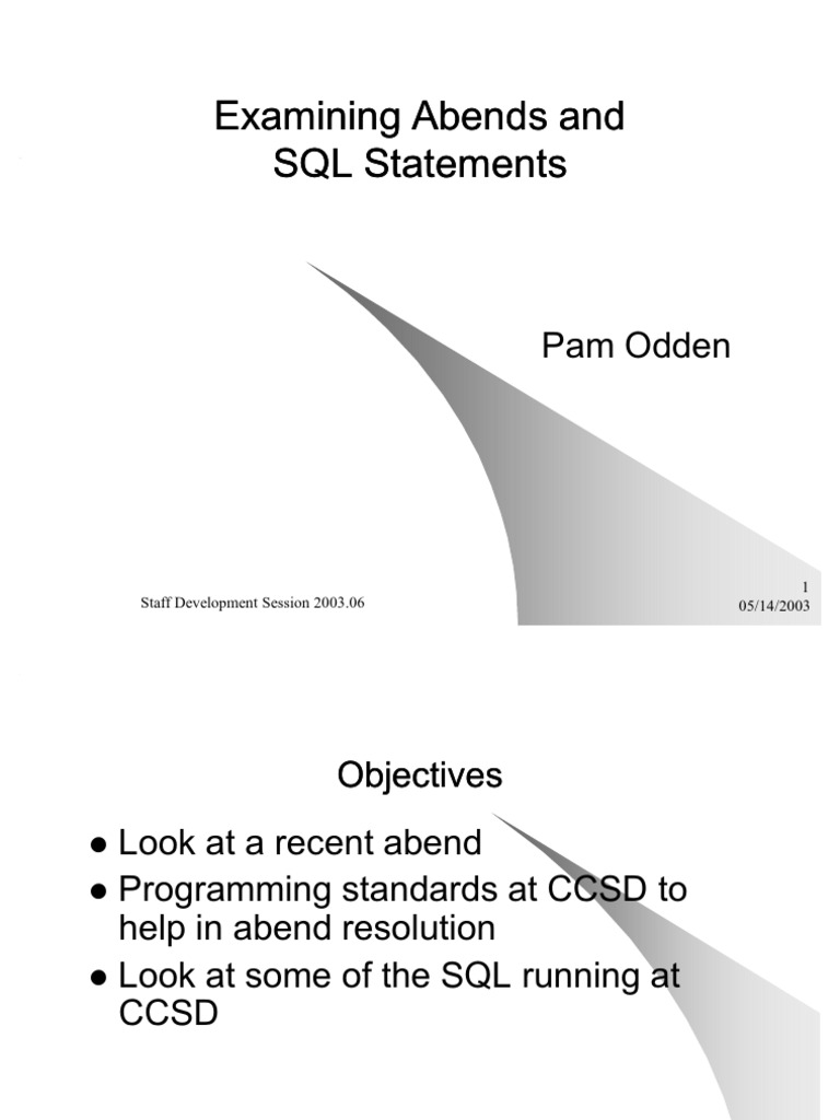 Examining SQL | PDF | Sql | Subroutine