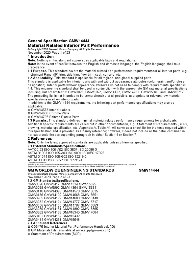 GM14444 Traduzida | PDF | Adhesive | Specification (Technical Standard)