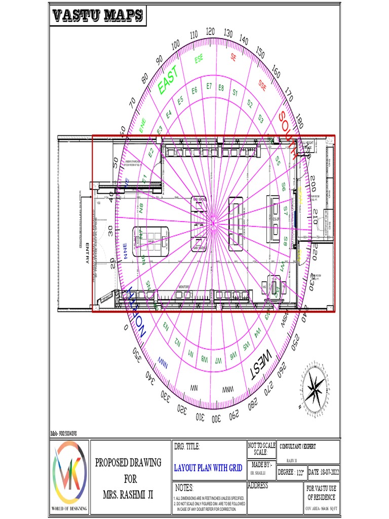 Layout Plan With Grid | PDF