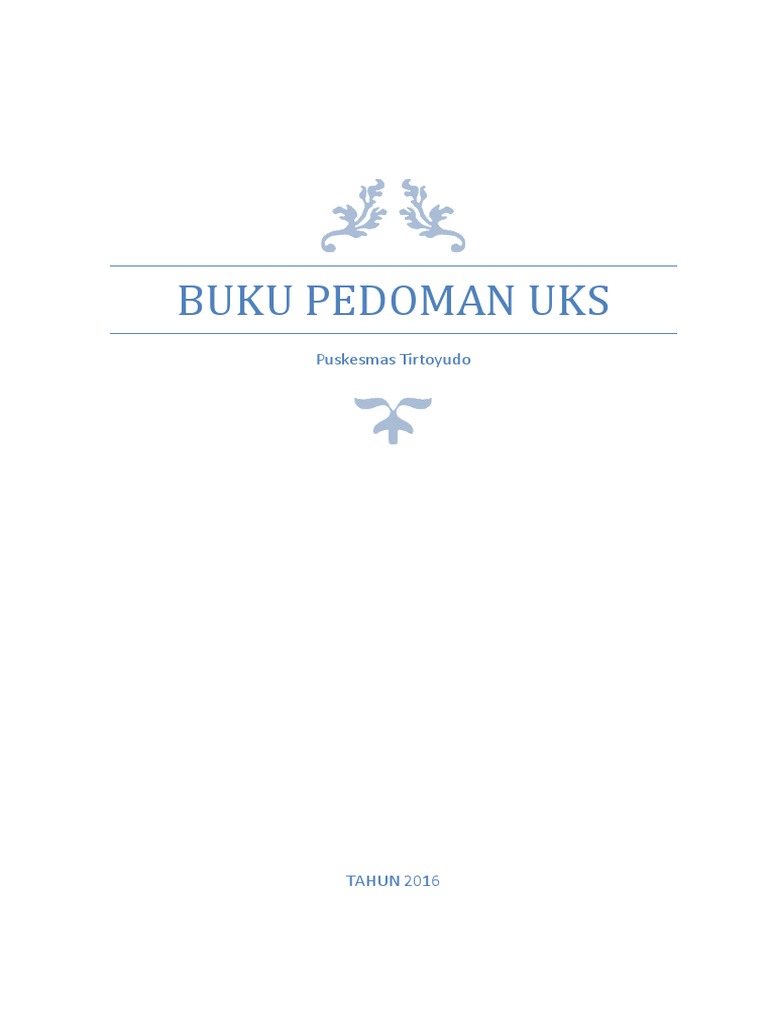 PEDOMAN UKS DI SEKOLAH Fin | PDF