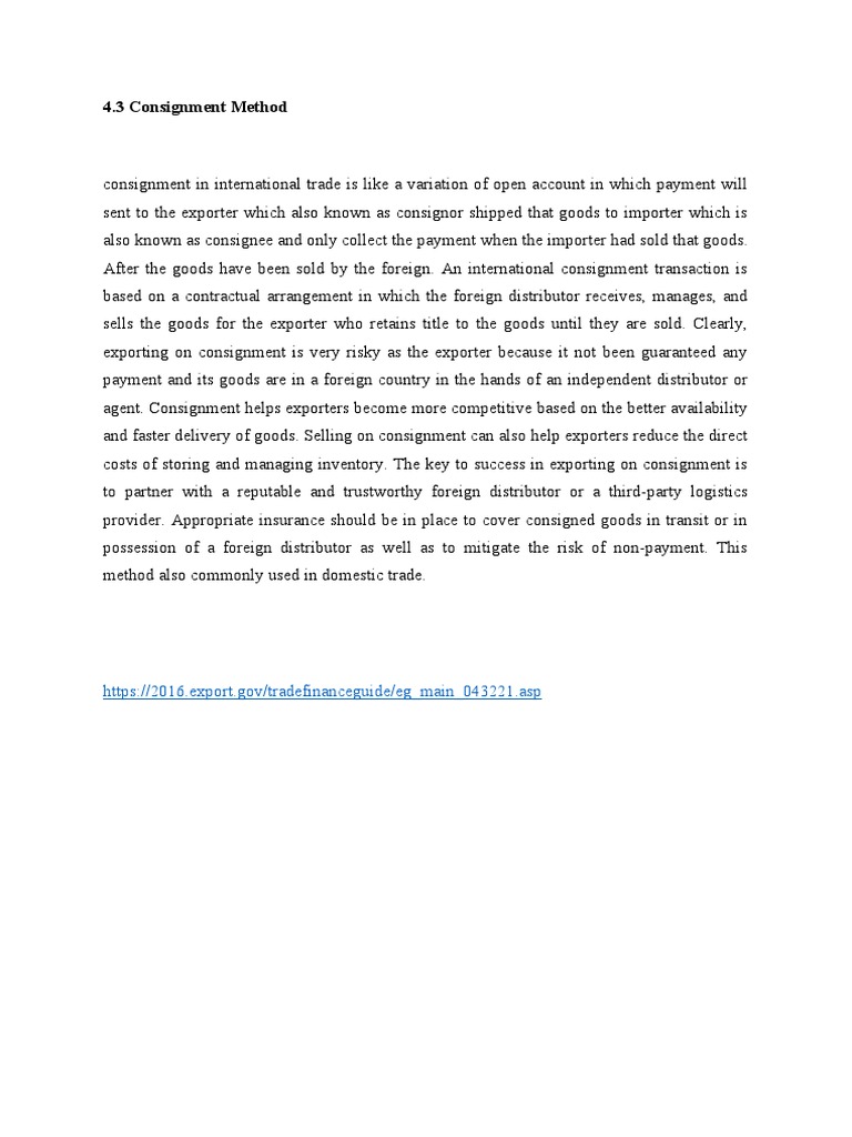 CHP 4 Hns | PDF | Exports | Payments