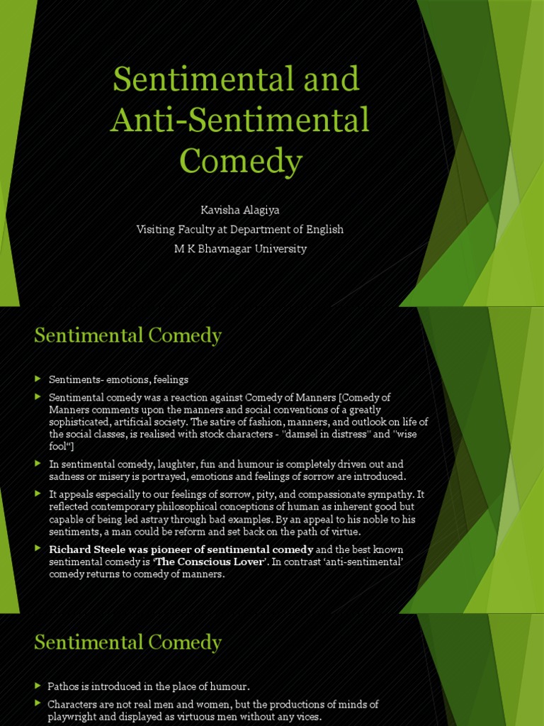 Sentimental and Anti-Sentimental Comedy | PDF | Comedy