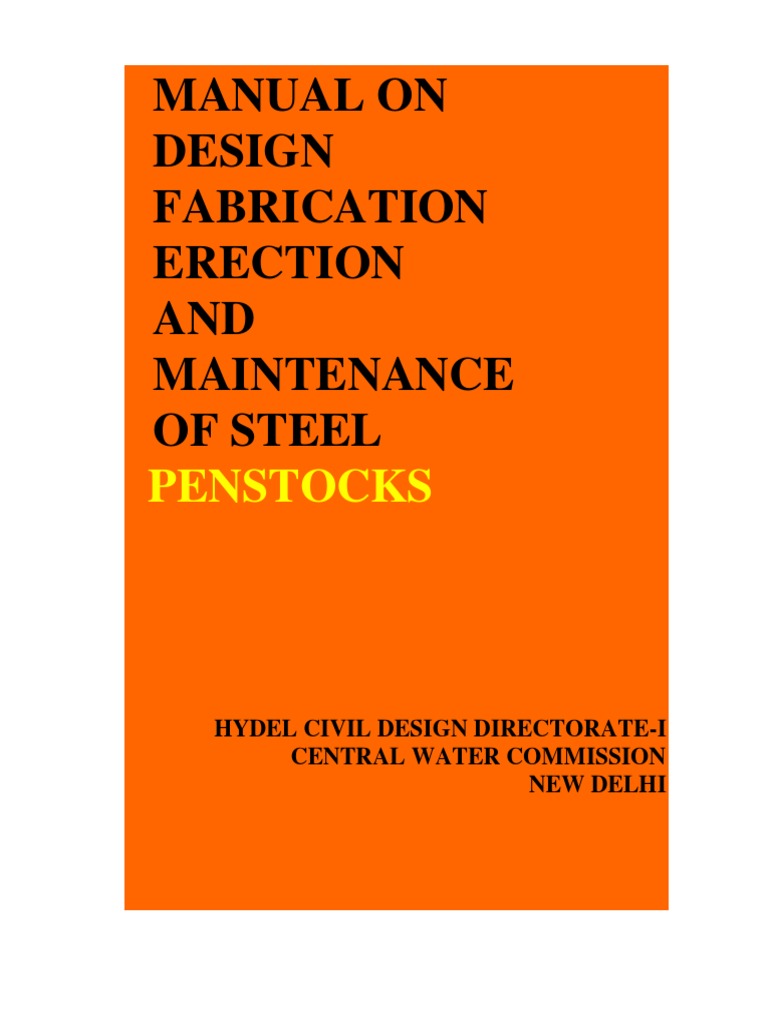 Penstock Manual | Download Free PDF | Pipe (Fluid Conveyance) | Valve