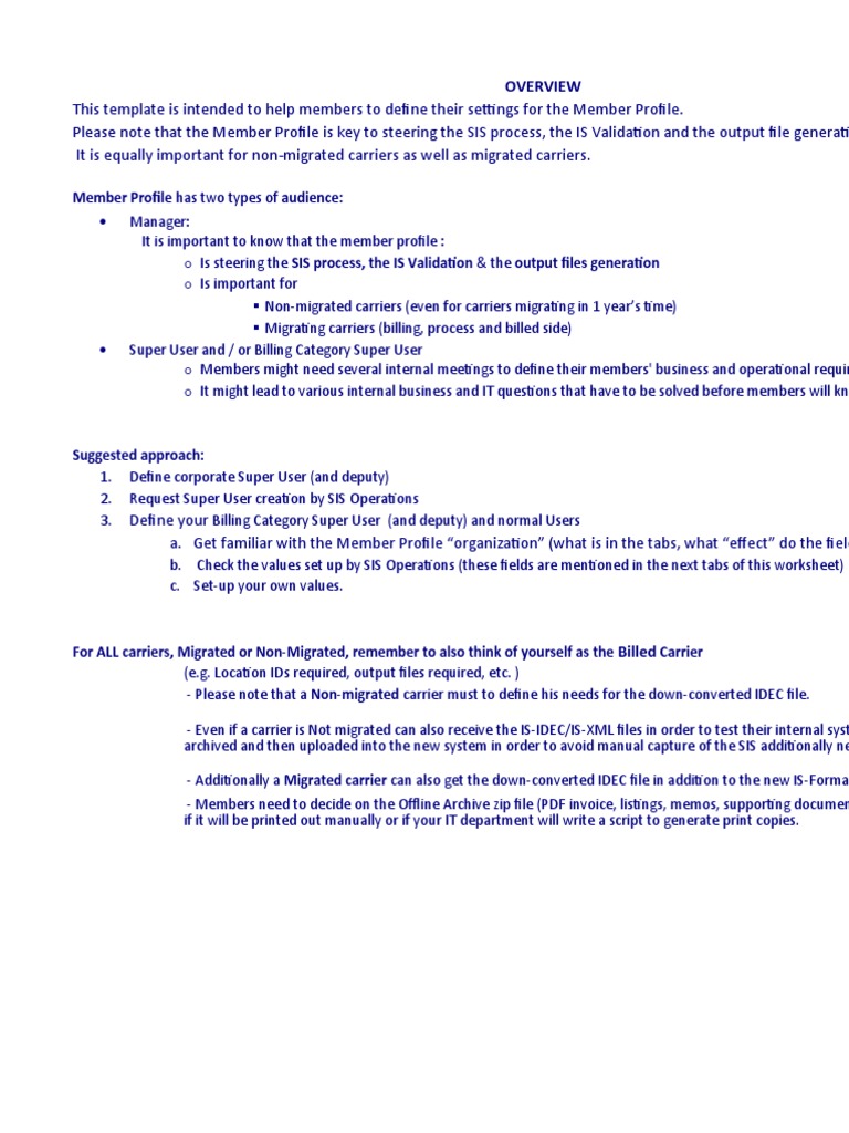 Member Profile Setup Guide | PDF | Invoice