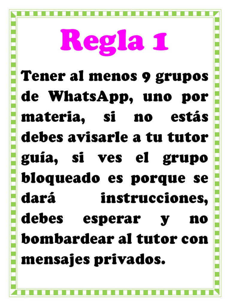 Reglas | PDF