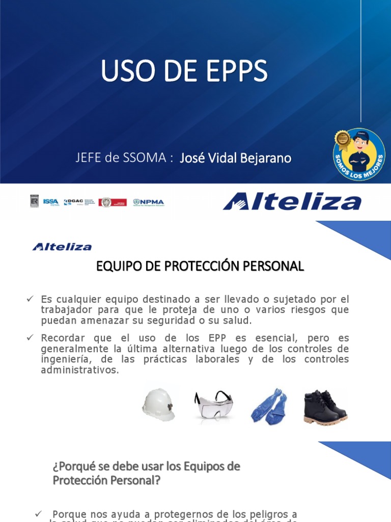 USO CORRECTO DE EPPs | PDF | Guante | Oxígeno