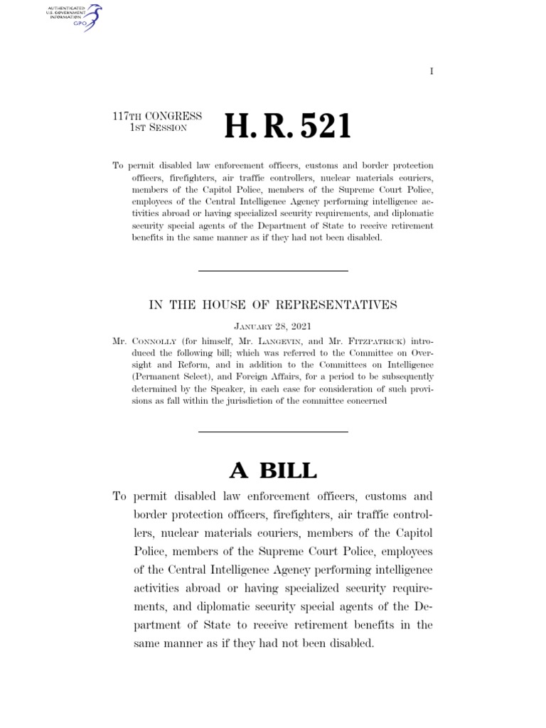 First Responder Fair RETIRE Act | PDF | United States Code | Public Law