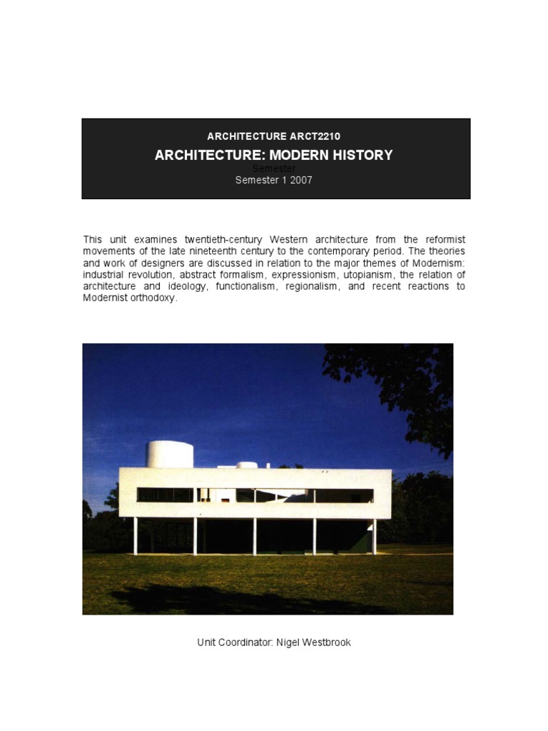 Architecture: Modern History | PDF | Science | Philosophical Science