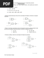 Ejercicios de Ejemplo de Compuertas Lógicas y Circuitos Combinacionales | PDF | Puerta lógica ...