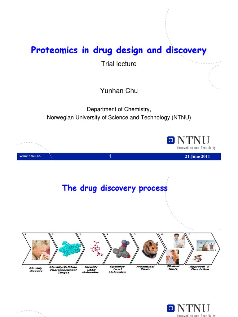 Proteomics in Drug Design and Discovery: Trial Lecture | PDF ...
