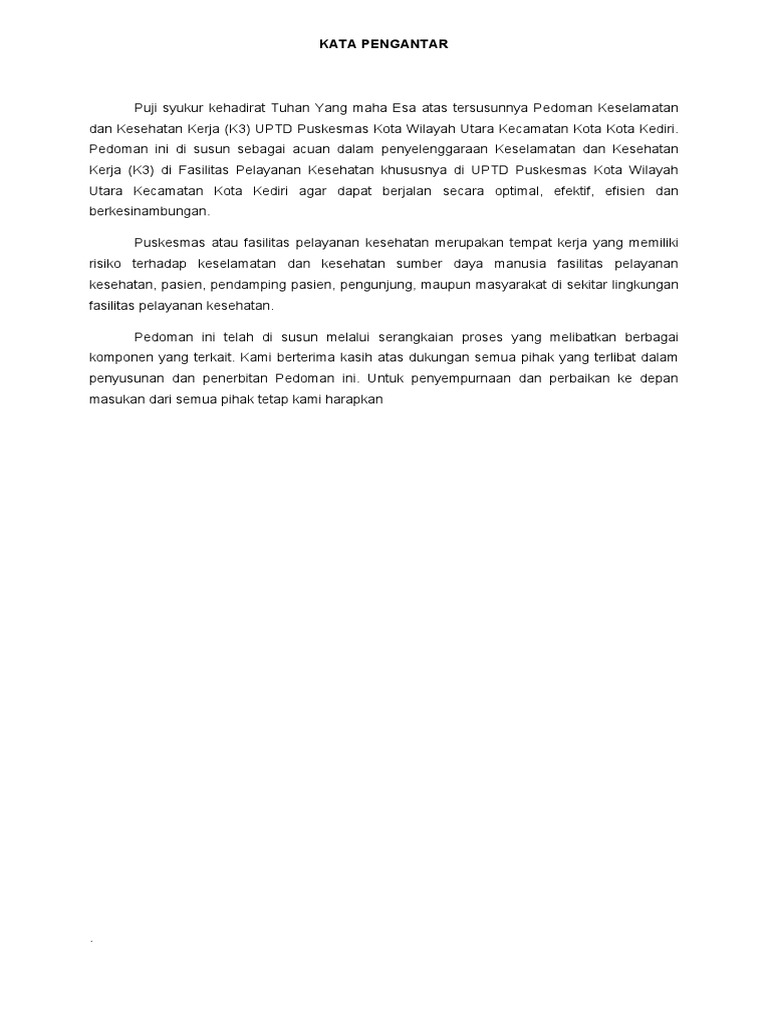 Pedoman k3 PKM | PDF